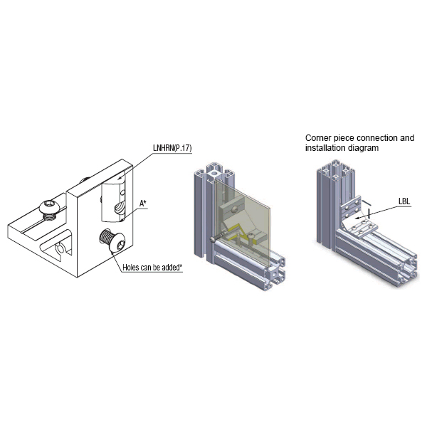 Extruded Brackets for Aluminum Frames | MISUMI | MISUMI Vietnam